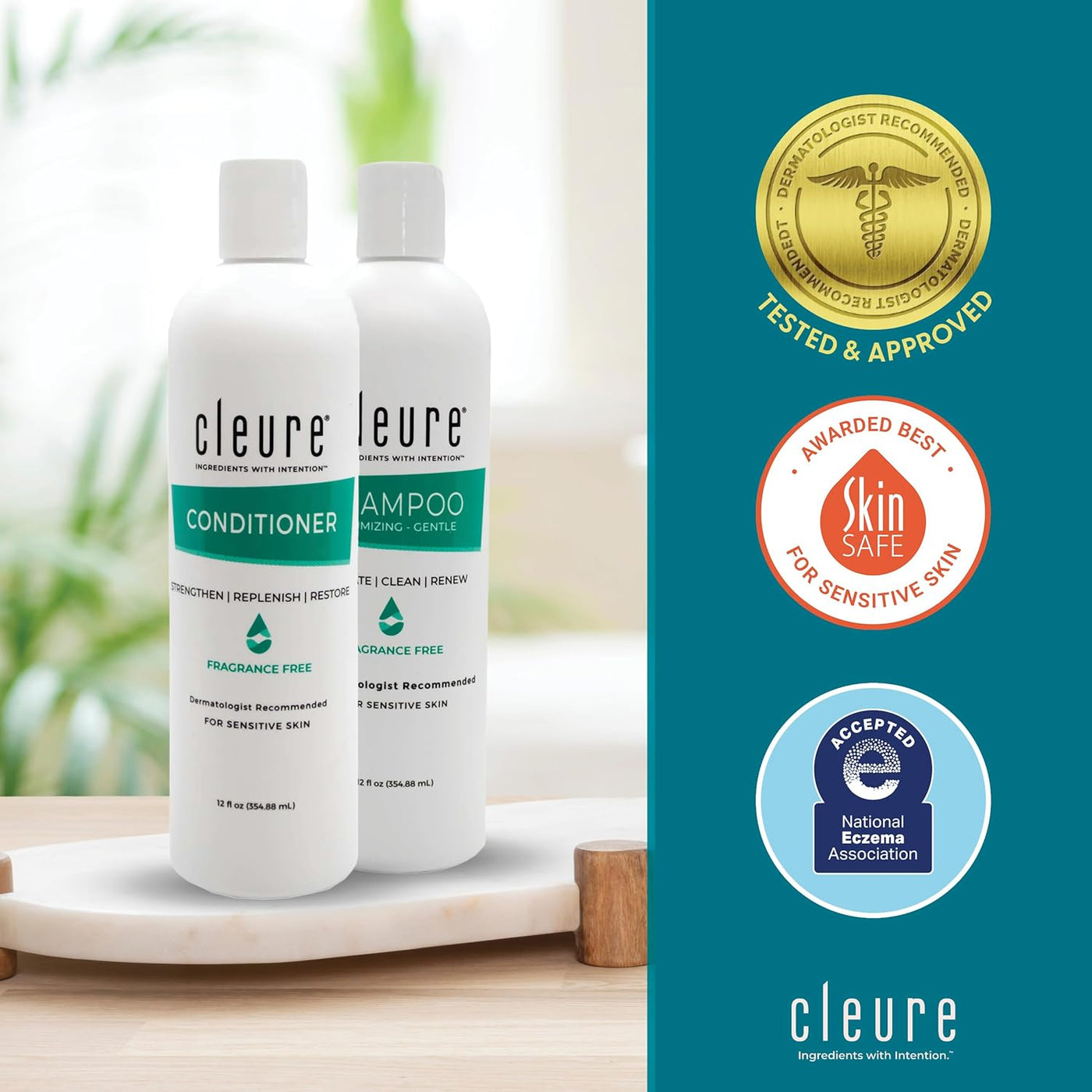 Hypoallergenic Fragrance-Free Conditioner for Sensitive Skin | Cleure