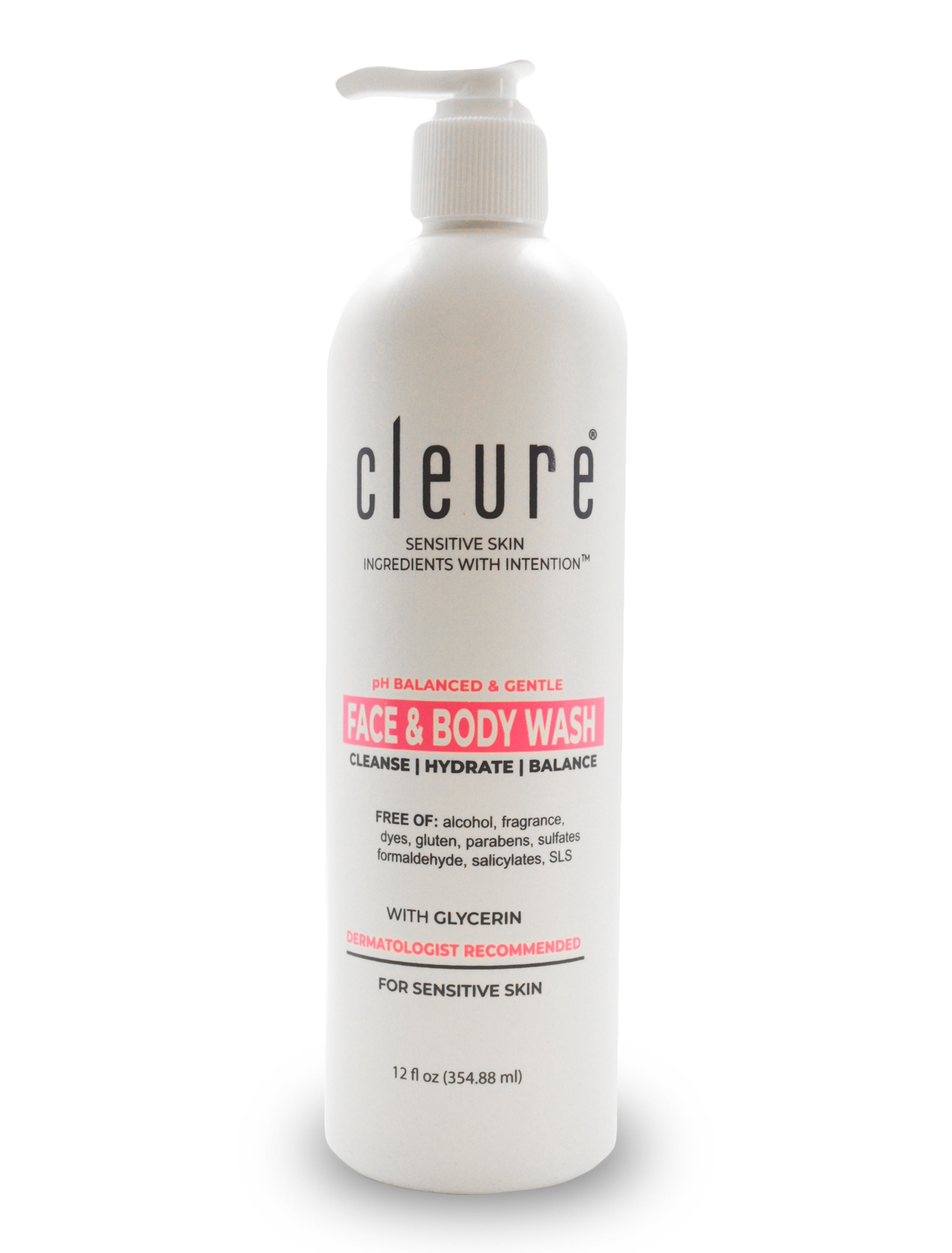 SLS Free and Gluten Free Face & Body Wash for Oily Skin APPROVE – Cleure