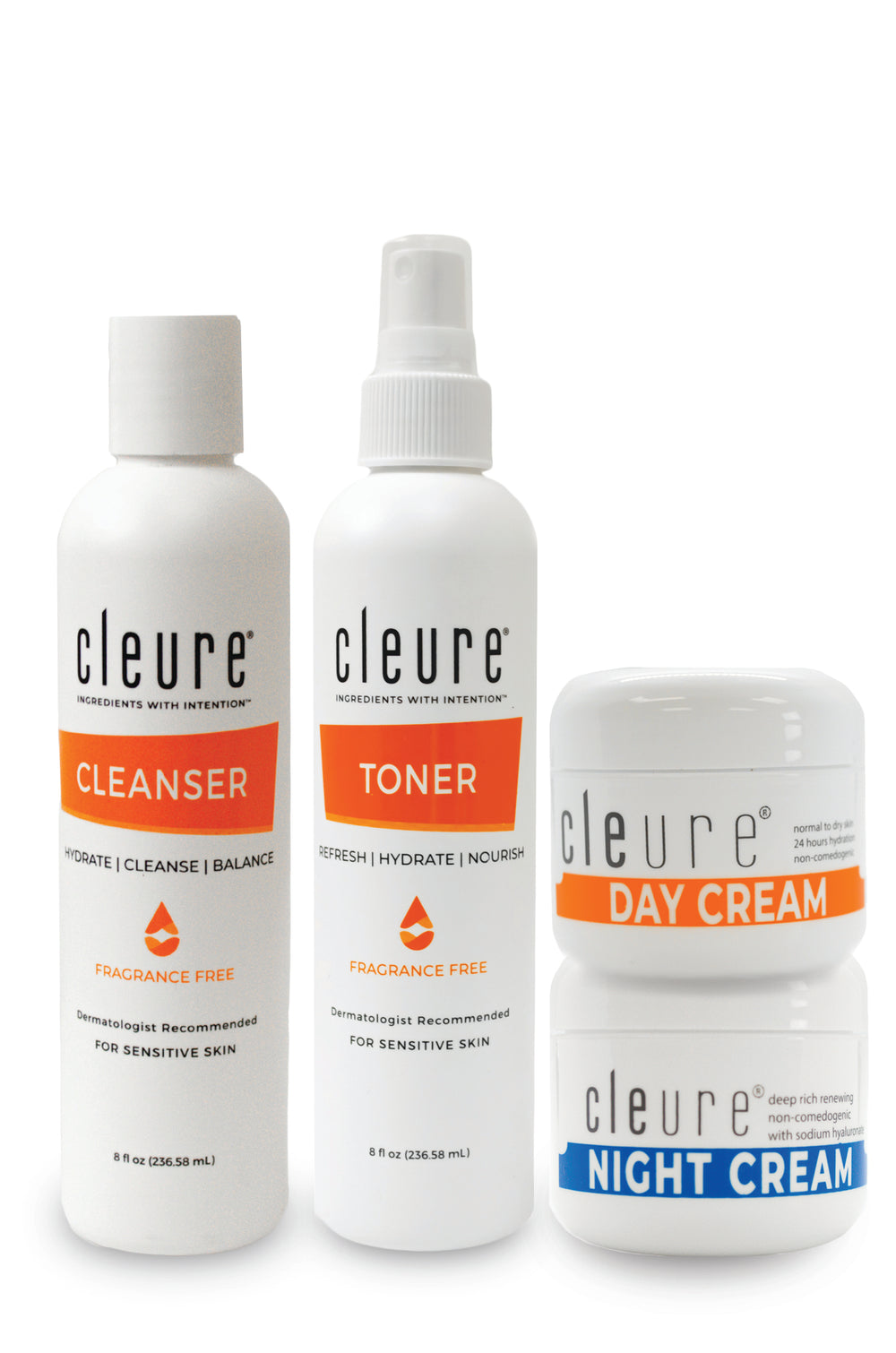 Gluten-Free Skincare - Skincare Set for Sensitive Skin at Cleure